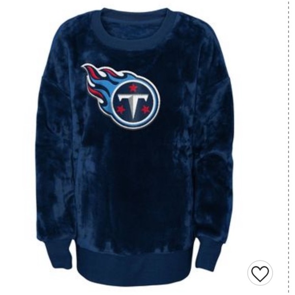 Shirts & Tops | Nwot Nfl Tennessee Titans Girls Minky Fleece Crew Neck ...